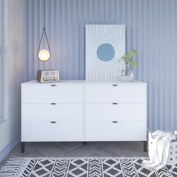 Latitude Run® 6 Drawer 59" W Double Dresser | Wayfair